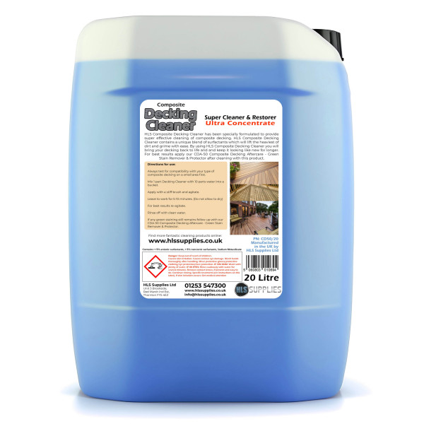 HLS Composite Decking Cleaner - Cleaner & Restorer 20L | HLS Supplies Ltd